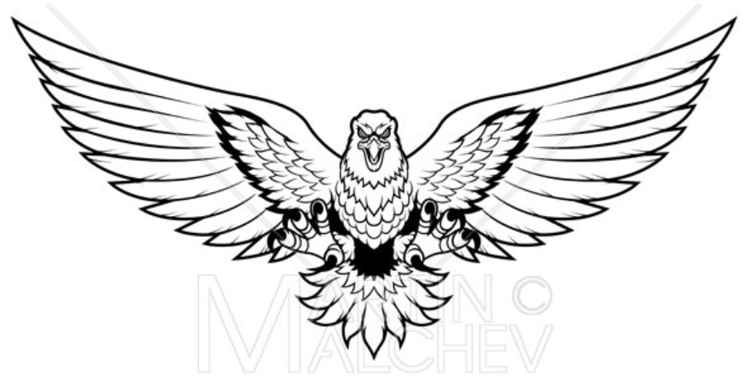 Line Drawings Of Eagles