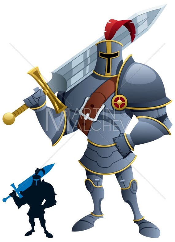 Cartoon Medieval Knight