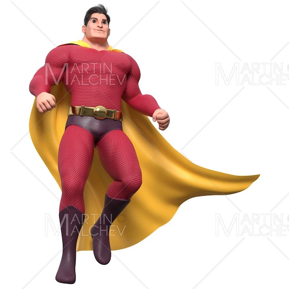 Superman Flying Render