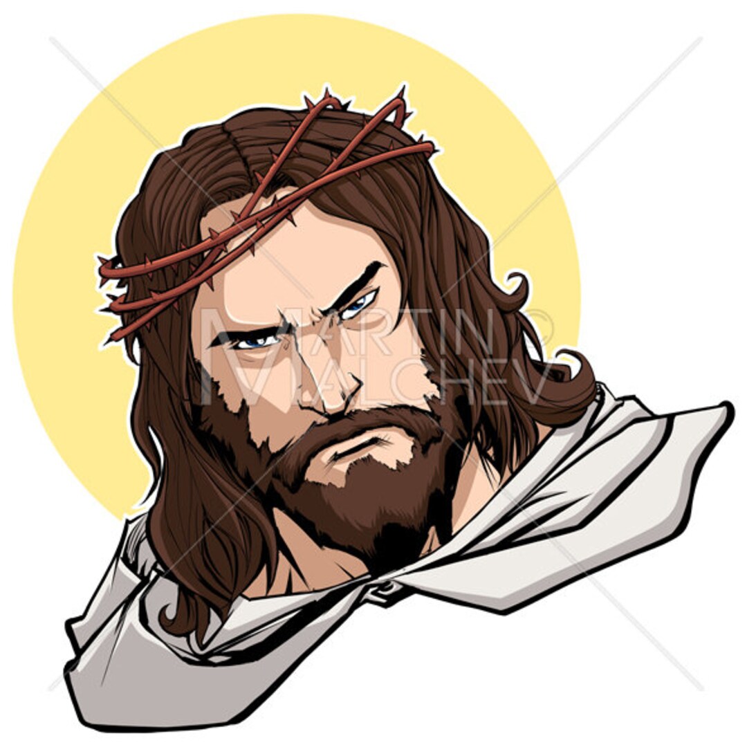 Jesus Cartoon Face