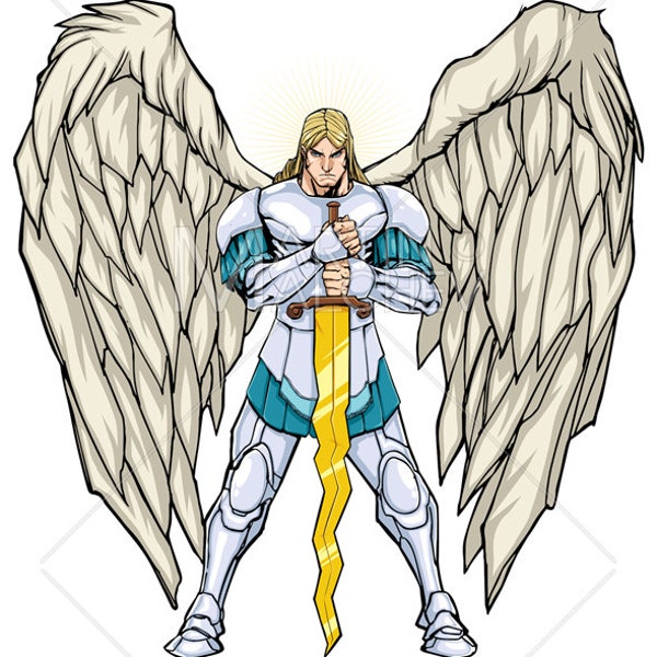 Archangel Michael Vector - Etsy
