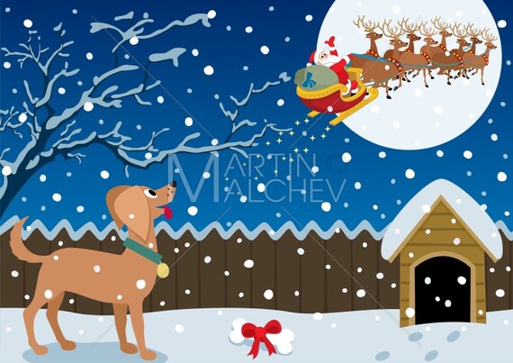 Winter Christmas Scene Animated