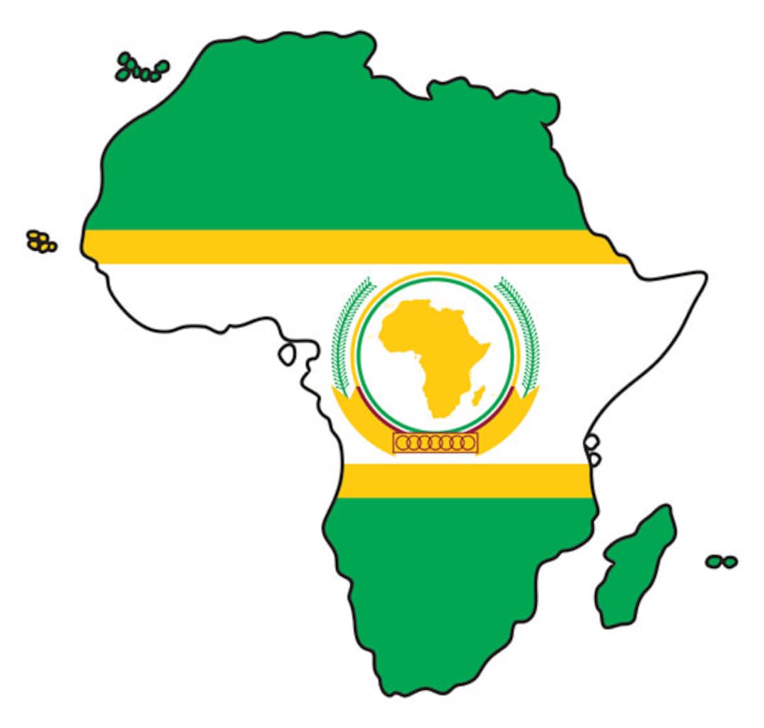 Africa Flag Map