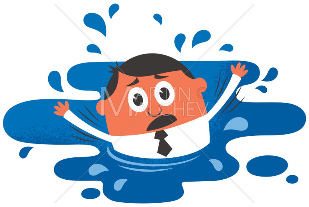 Drowning Person Clip Art