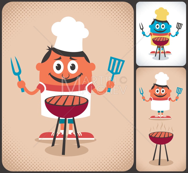 Free Clipart Grilling Out Cartoon