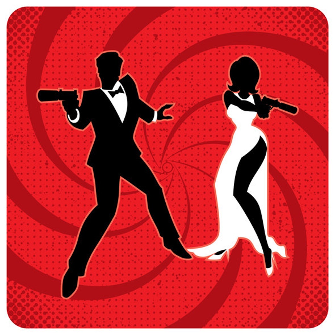 Spy Couple Vector Cartoon Illustration. Secret Agent, Family, 007, Man ...