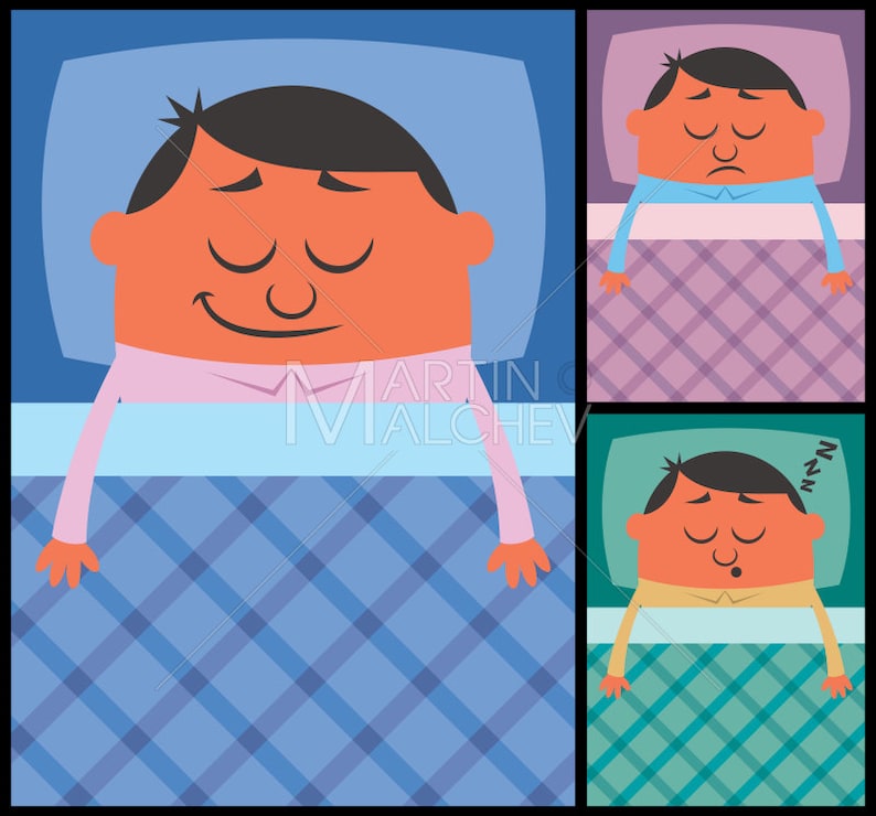 Sleeping Vector Cartoon Illustration. Sleep, Napping, Relaxation ...