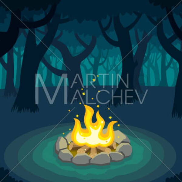 Forest Fire Svg - Etsy