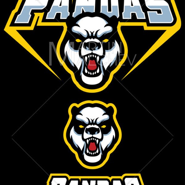 Angry Panda Logo - Etsy