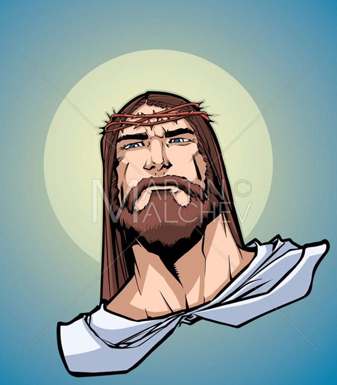 Jesus Cartoon Face