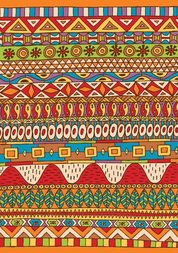 Native American Print Wallpaper
