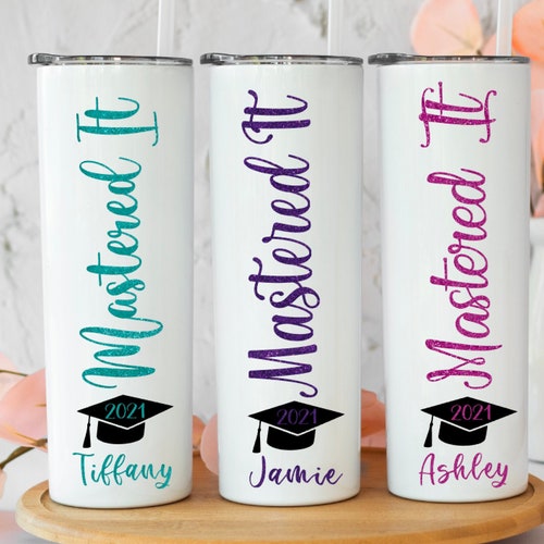 GRAD 20oz Skinny Tumbler Graduation Gift Graduate | Etsy