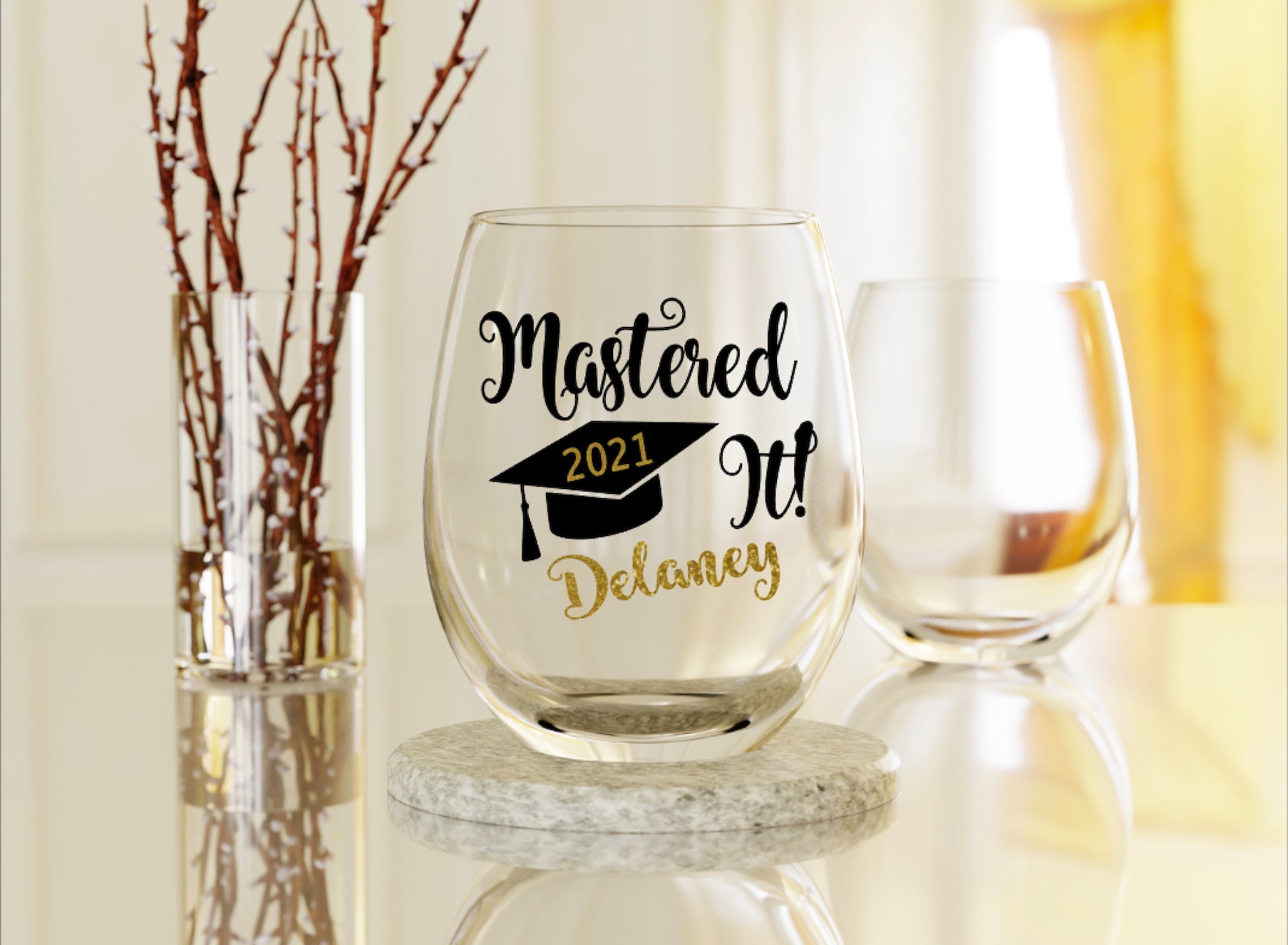 Mastered It Wine Glass Graduation Gift Class of 2023 Grad - Etsy