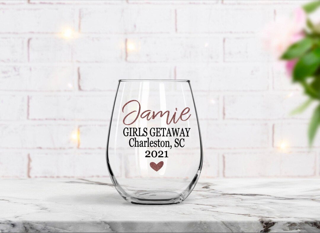 Girls Getaway Wine Glasses, Girls Weekend, Girls Trip, Girls' Trip ...