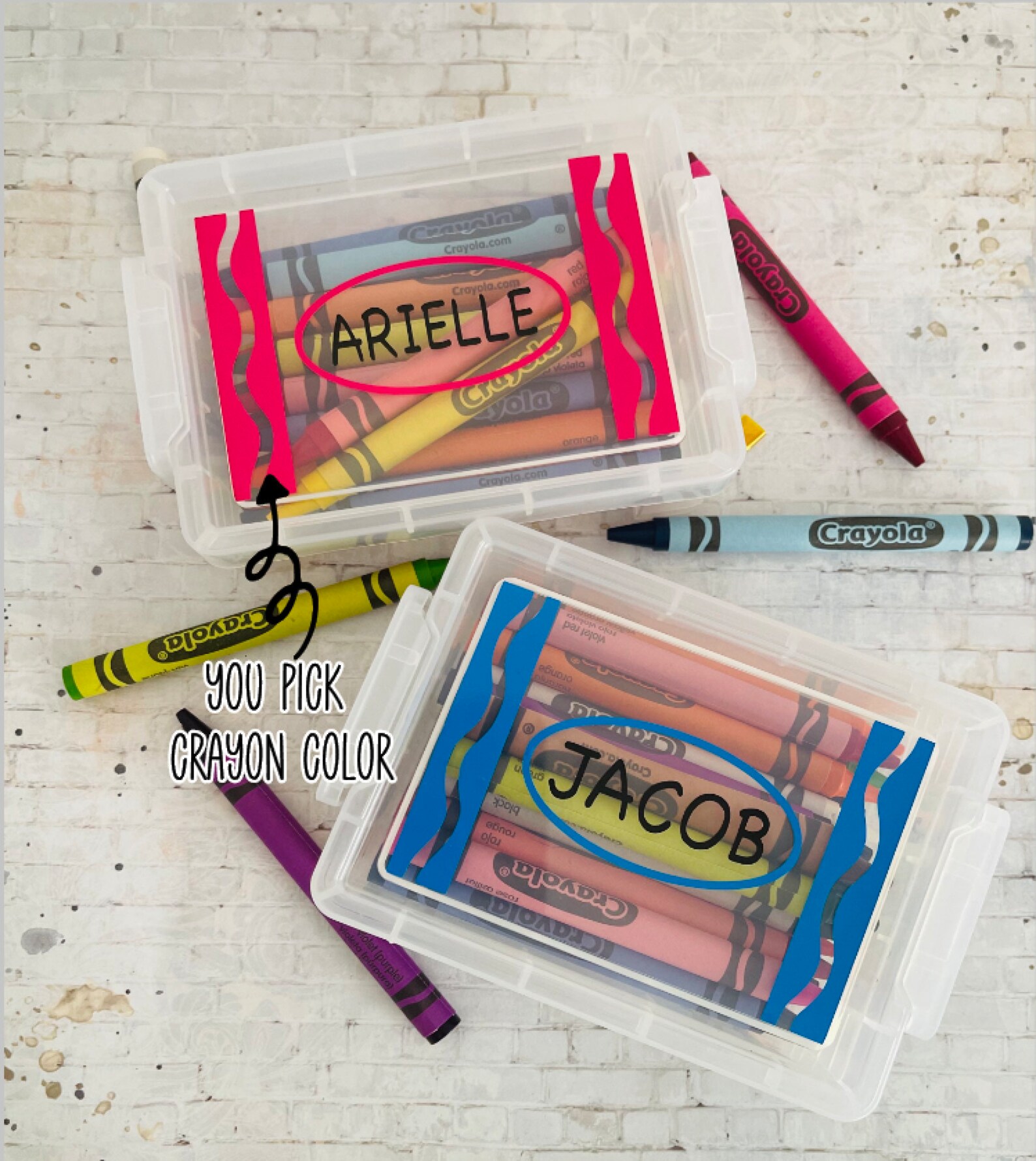 Personalized Crayon Box Back to School Gift for Toddler - Etsy