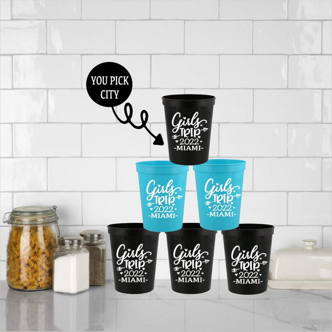 Girls Trip Cups, Party Favor, Stadium Cups, Girls Weekend, Girls' Trip ...