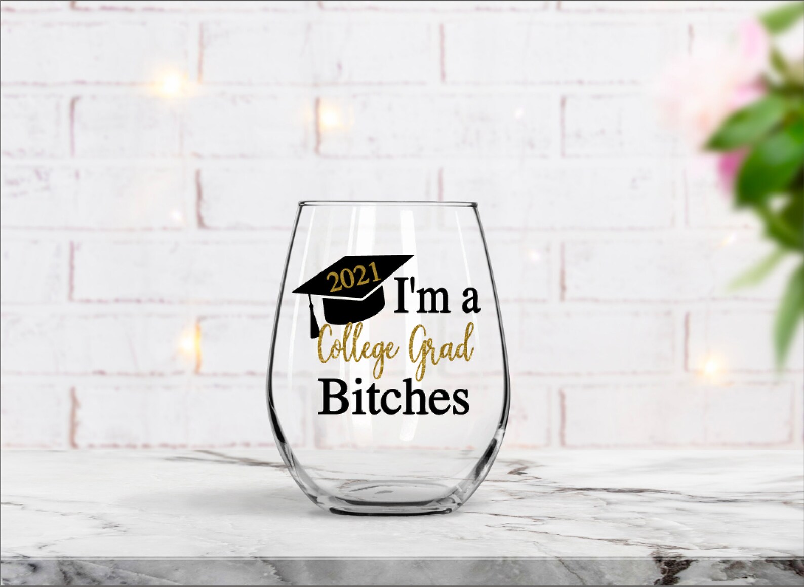 Graduation Gift Graduation Wine Glass College Graduate - Etsy