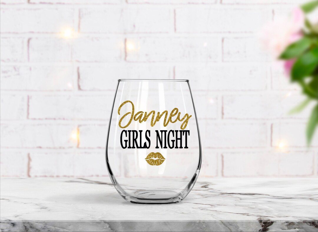 Girls Night Glass, Girls Night Party Favor, Bestie Glasses, Ladies ...