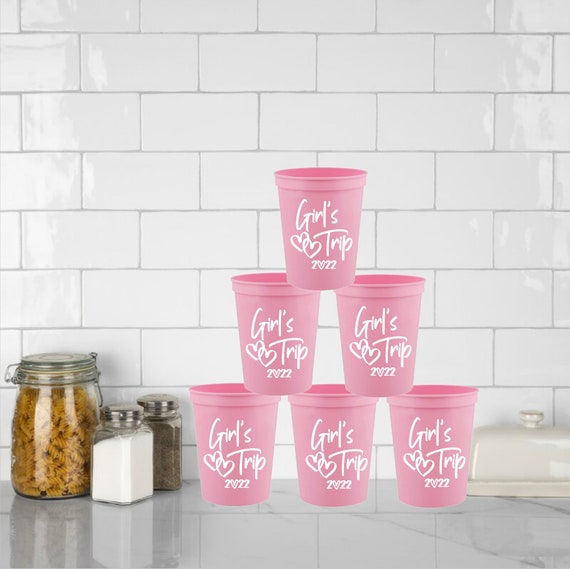 Girls Trip Cups Girls Trip Party Favors Wine Glass Girls - Etsy