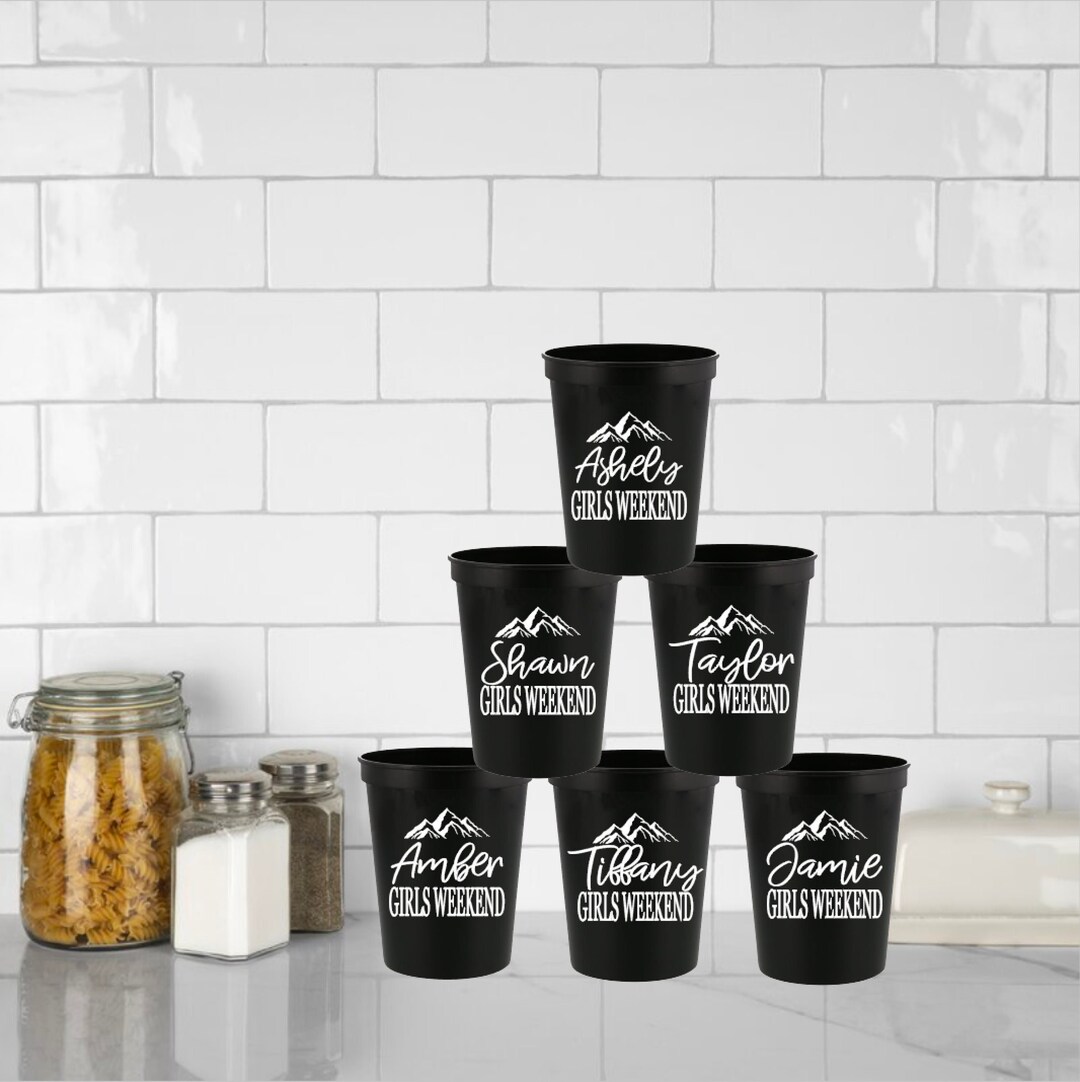 Girls Weekend Cups, Mountain Trip, Party Favor Girls Vacation, Girls ...
