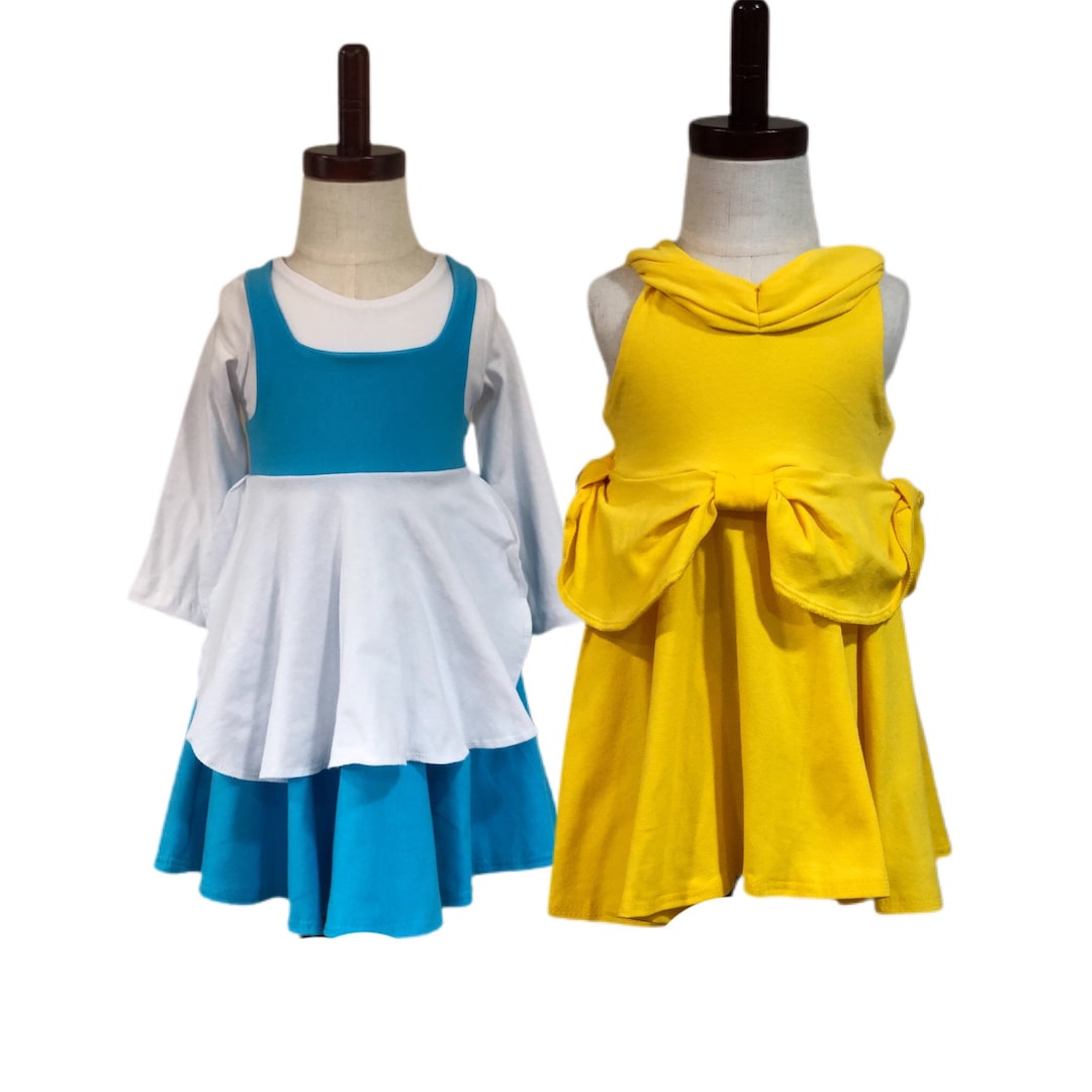 Inspired Yellow Bell Princess Twirl Dress or Belless Blue Work Dress - Etsy