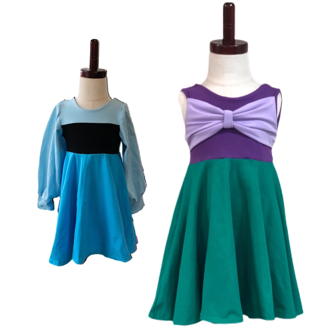 Inspired Mermaid Ariel Princess Twirl Dress Costume - Etsy
