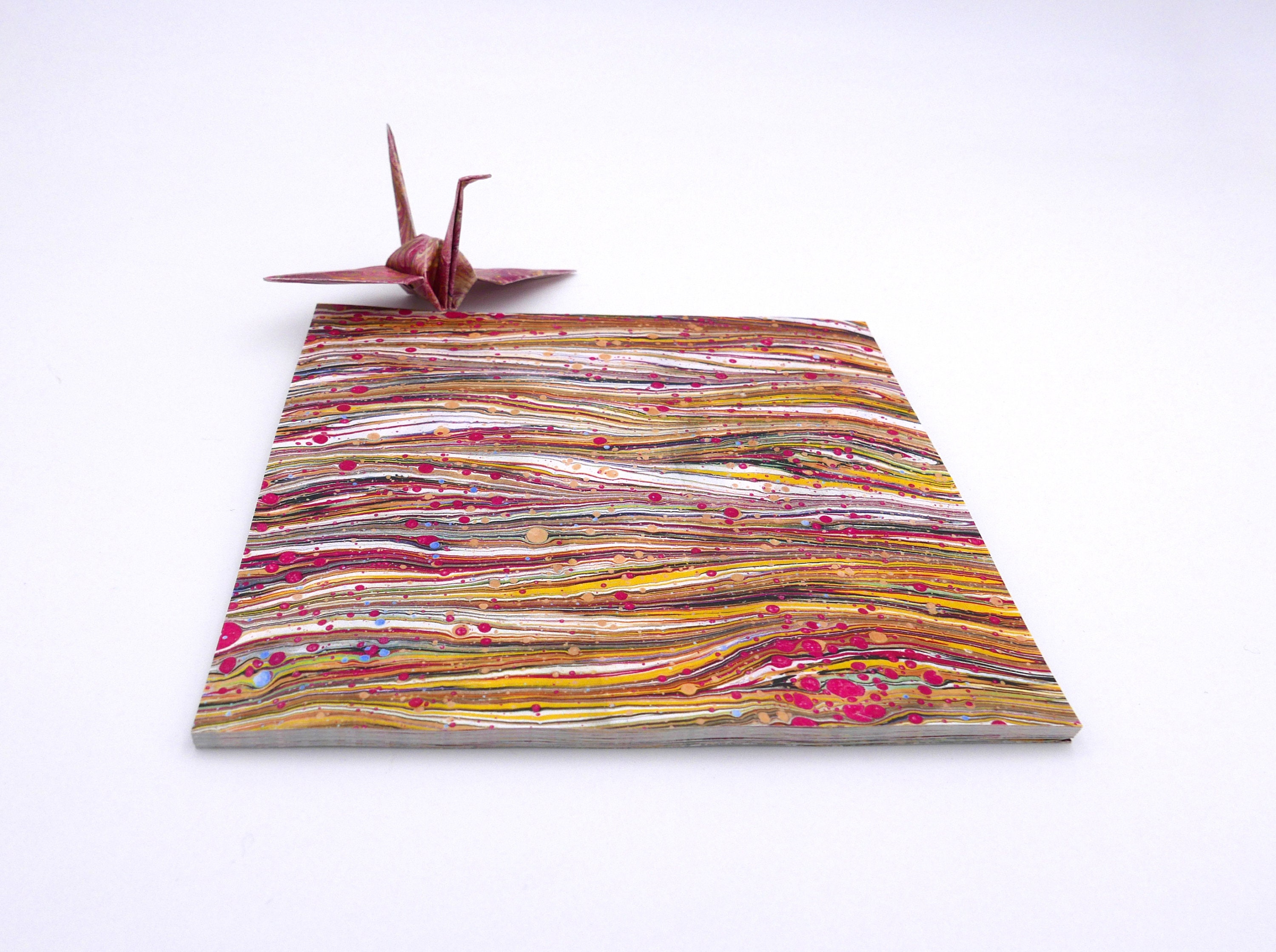 Origami Paper With Marbled Patterns - 15x15cm - 40 Sheets - 9 Patterns ...