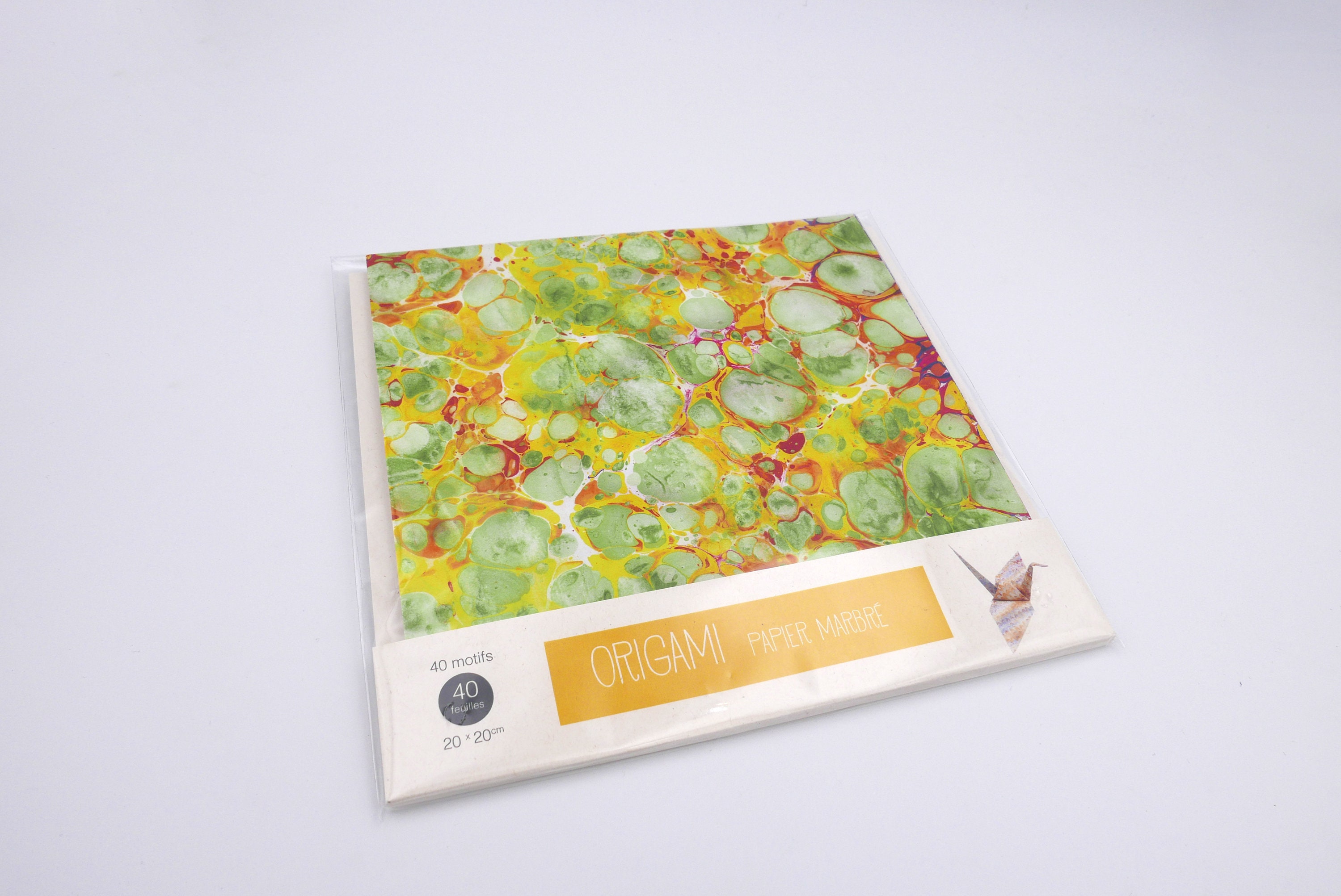 Origami Paper With Marbled Patterns - 20x20cm - 40 Sheets - Etsy