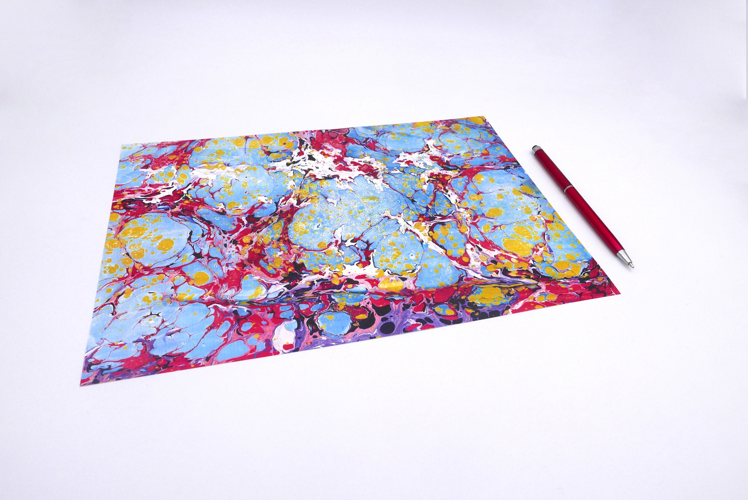 10 Sheets of Marbled Paper - Kit 1 - Etsy