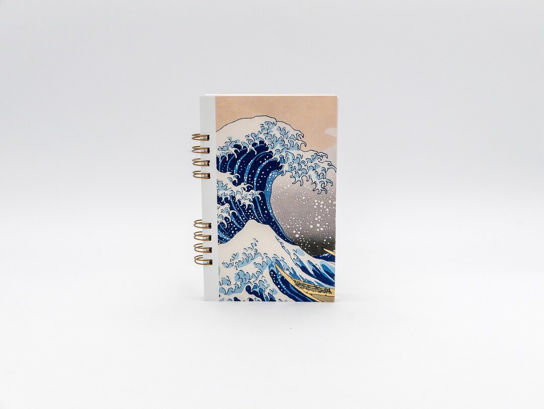 Japanese Handmade Spiral Notebook With Prints by Hokusai, Hiroshige ...