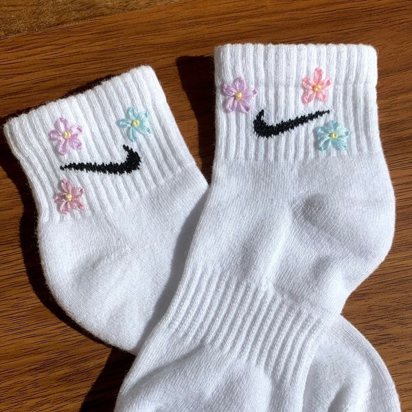 Embroidered Socks - Etsy