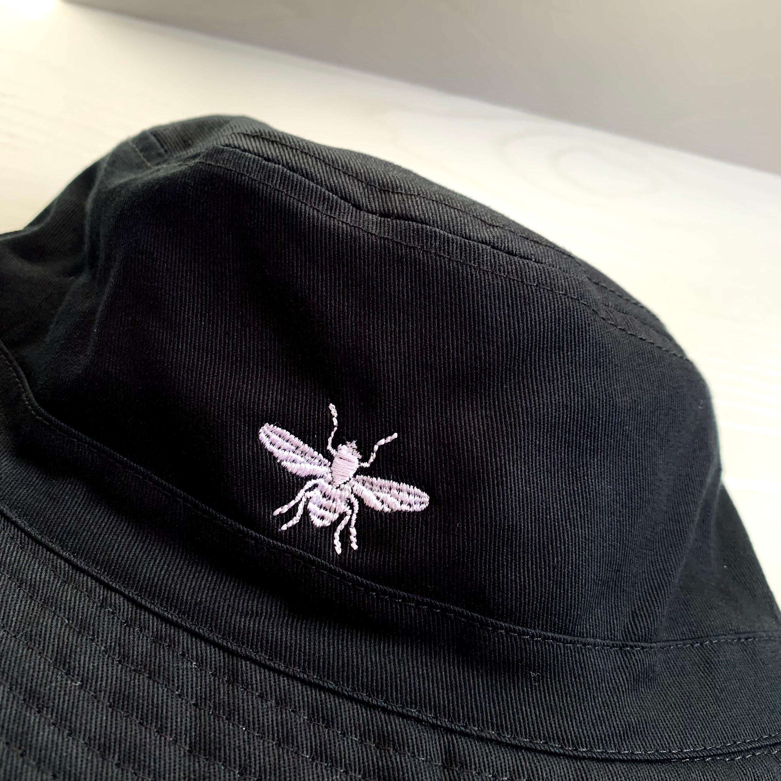 Bee Embroidered Bucket Hat // Unisex Festival/rave Hat in - Etsy UK