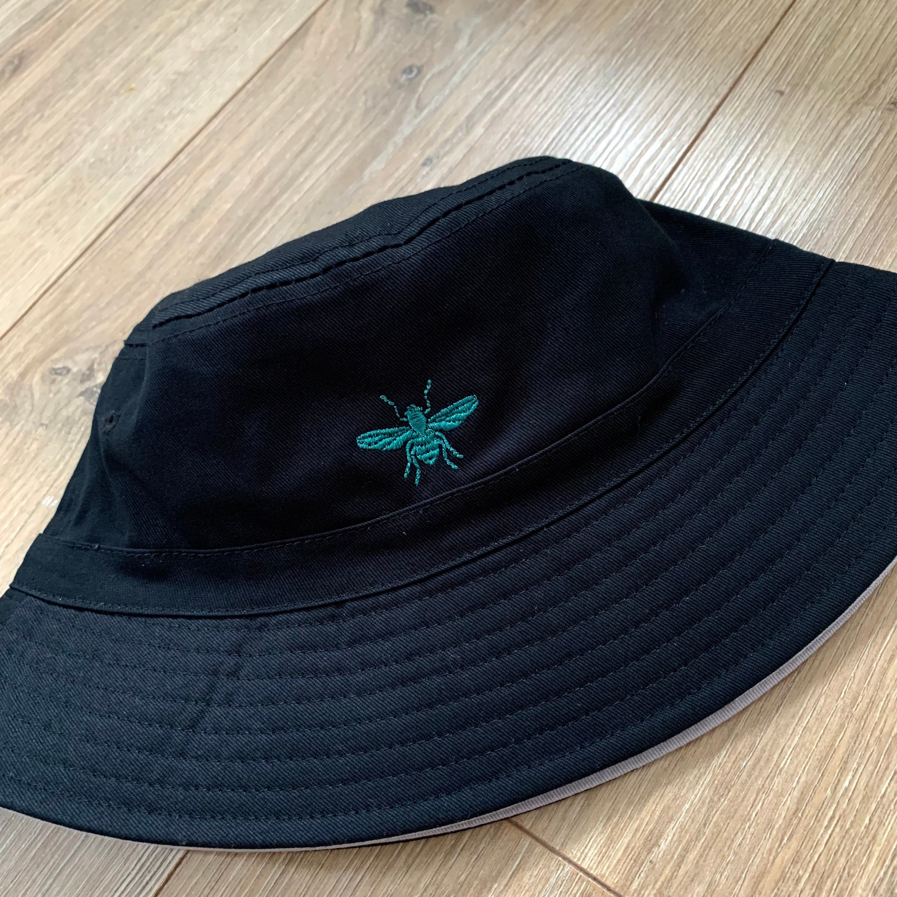 Bee Embroidered Bucket Hat // Unisex Festival/rave Hat in - Etsy UK