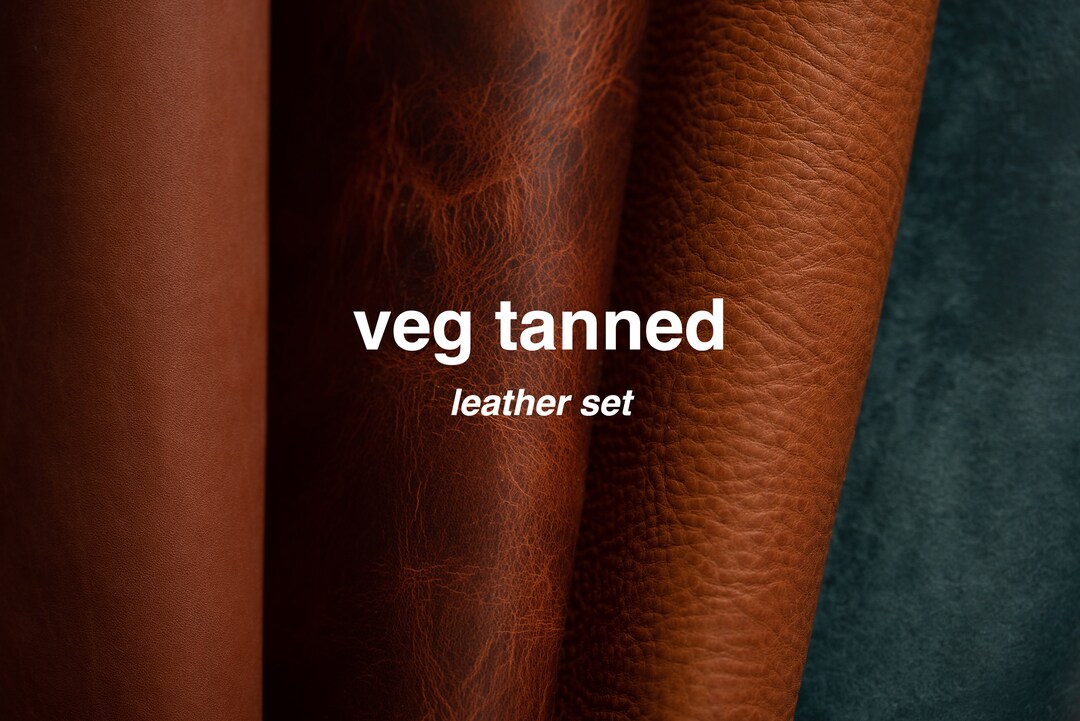 VEG TANNED Leather Set - Leather Pieces Bundle Mix Colors / Sheets ...