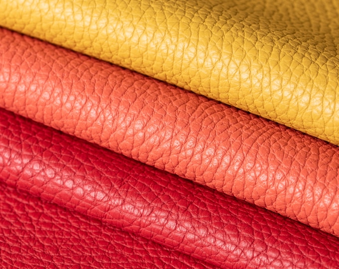 ROMA LEATHER Pieces / Sheets / Panels Various Sizes Col. Cielo ...