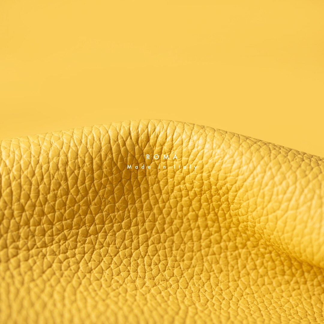 ROMA LEATHER Pieces / Sheets / Panels - Various Sizes | Col. Giallo ...