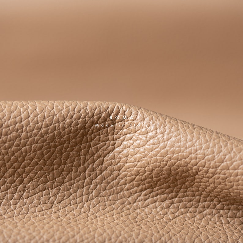 ROMA LEATHER Pieces / Sheets / Panels - Various Sizes | Col. Cappuccino ...