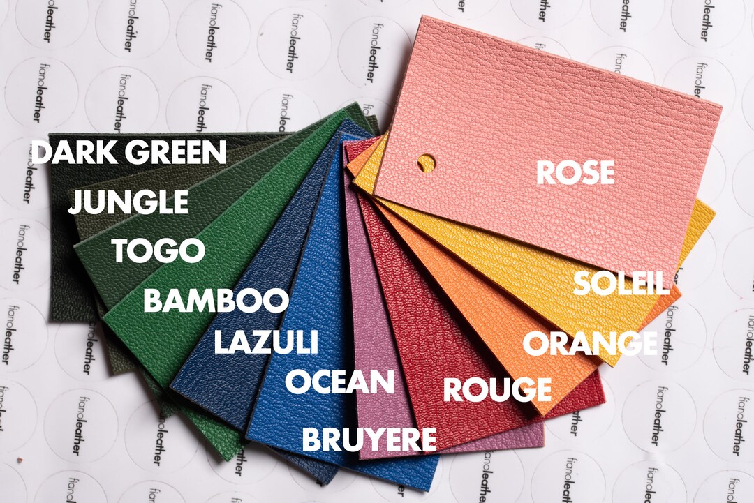 Vegetable Tanned Leather French Chèvre Chagrin CRISPE Goatskin Full ...