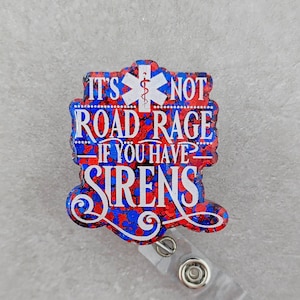 Paramedic Badge Reel, Paramedic Badge Holder, EMS Badge Reel, EMS Badge ...