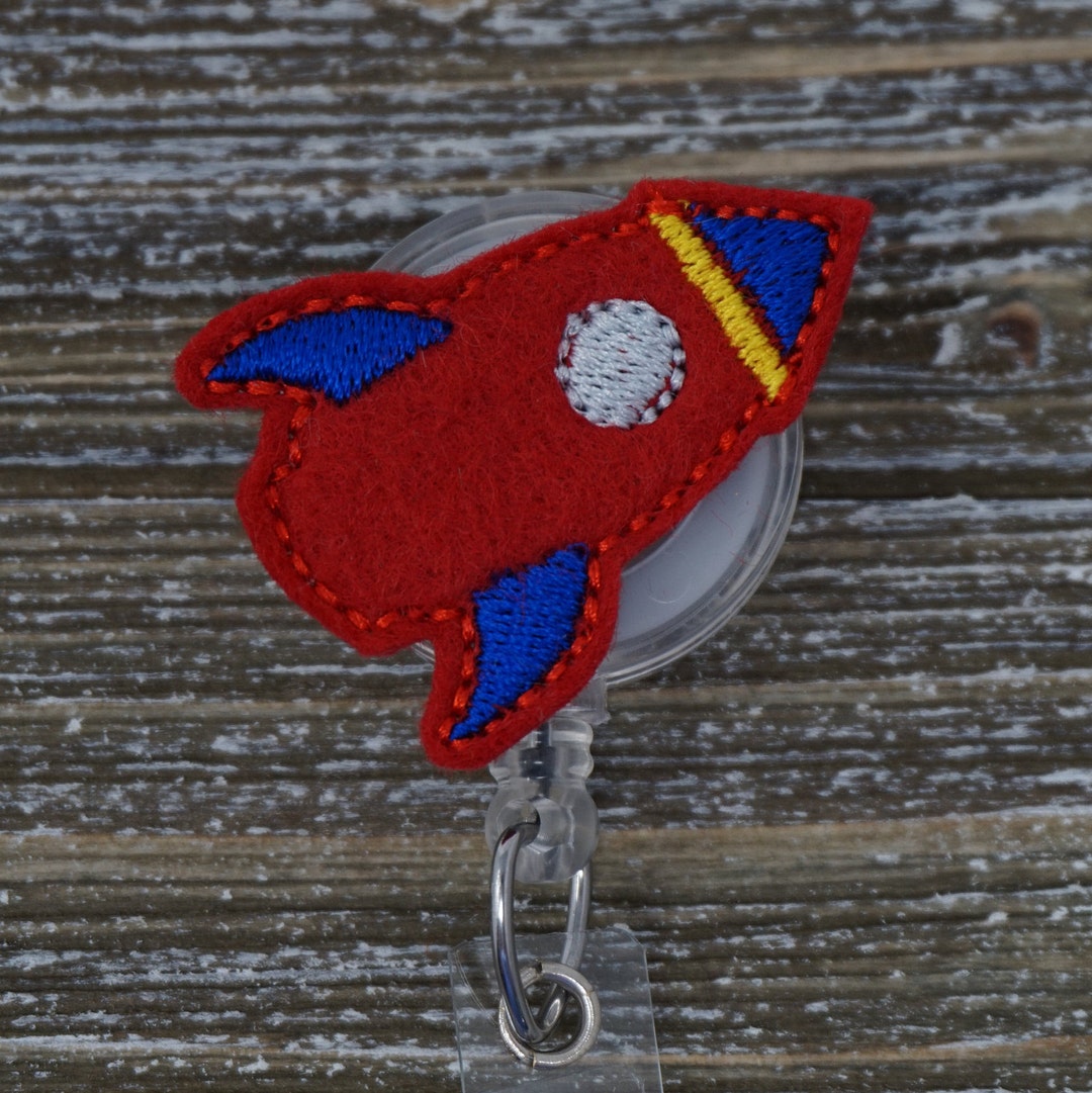 Rocket Badge Holder, Pediatric Badge Holder - Etsy