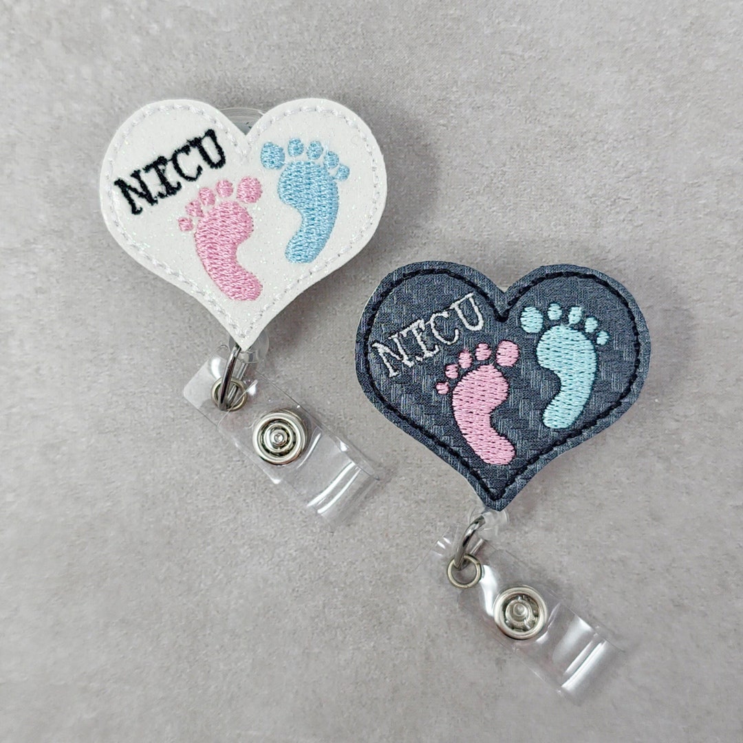 Nicu Badge Reel Nicu Badge Holder Nicu Heart Badge Holder Etsy