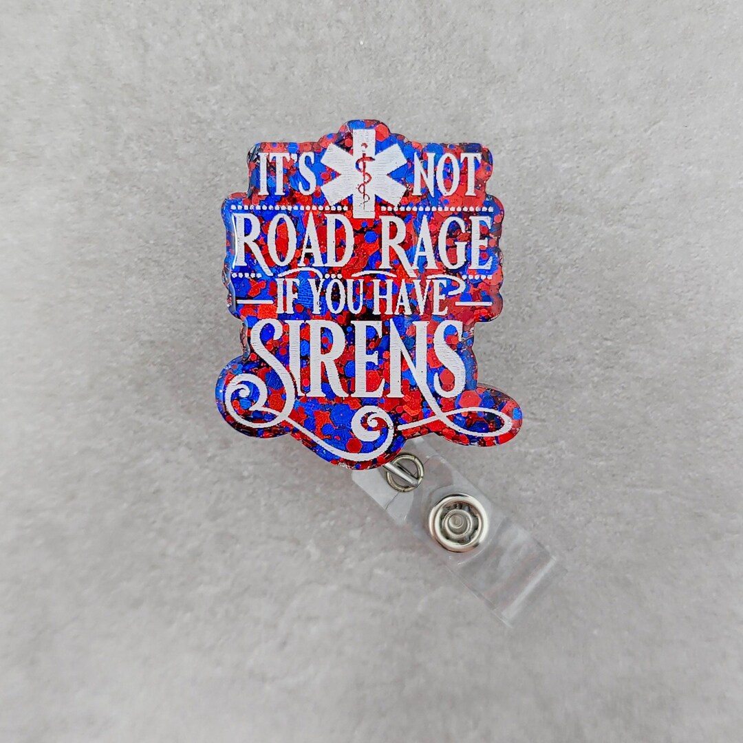 Paramedic Badge Reel Paramedic Badge Holder EMS Badge Reel - Etsy