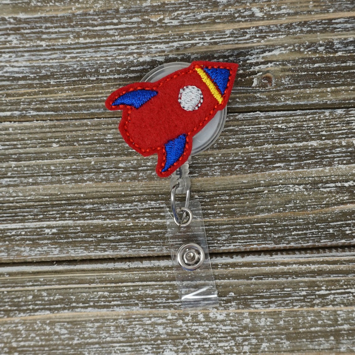 Rocket Badge Holder Pediatric Badge Holder - Etsy