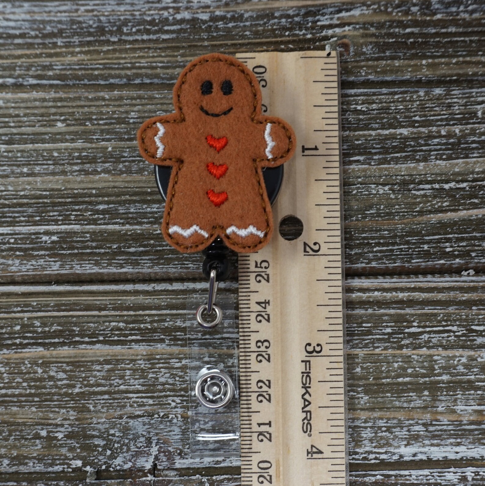 Gingerbread Man Badge Holder Gingerbread Man Badge Reel - Etsy