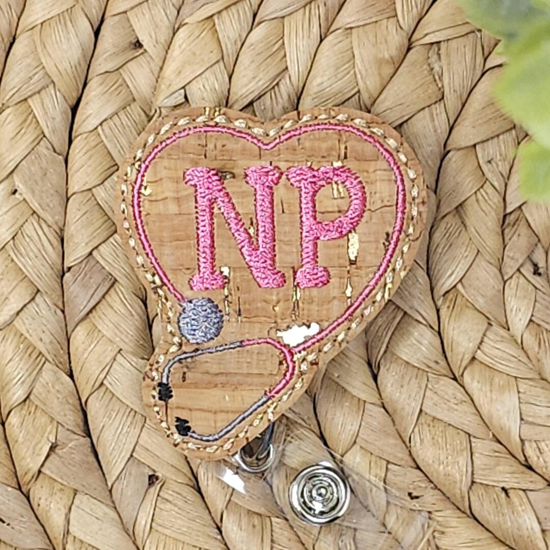 Nurse Practitioner Retractable Badge Holder, NP Badge Reel, NP Badge ...