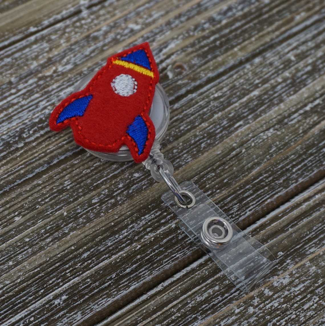 Rocket Badge Holder Pediatric Badge Holder - Etsy