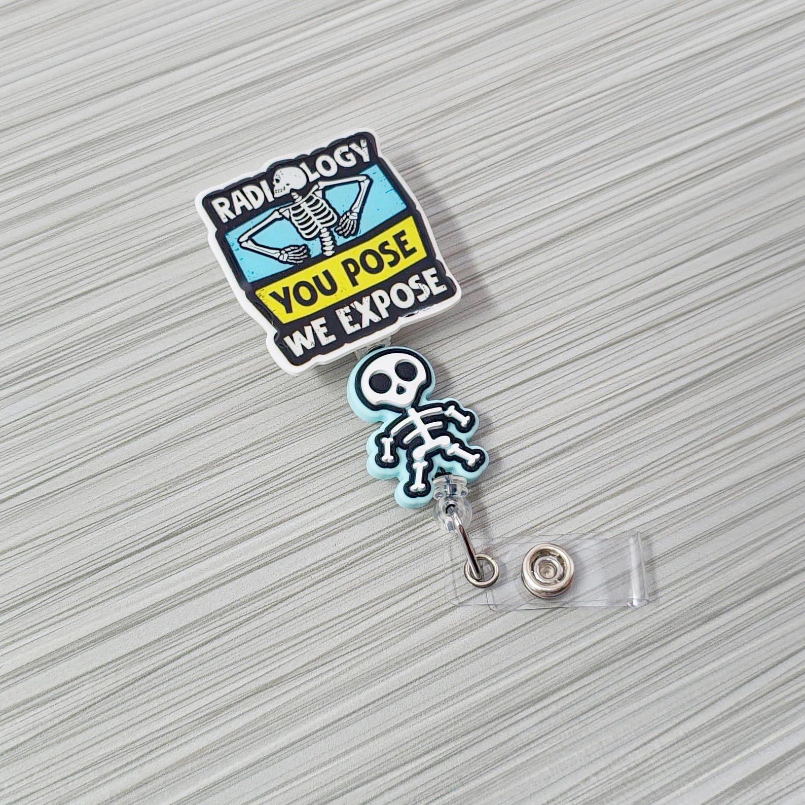 Radiology Retractable Badge Holder, You Pose We Expose Badge Holder ...