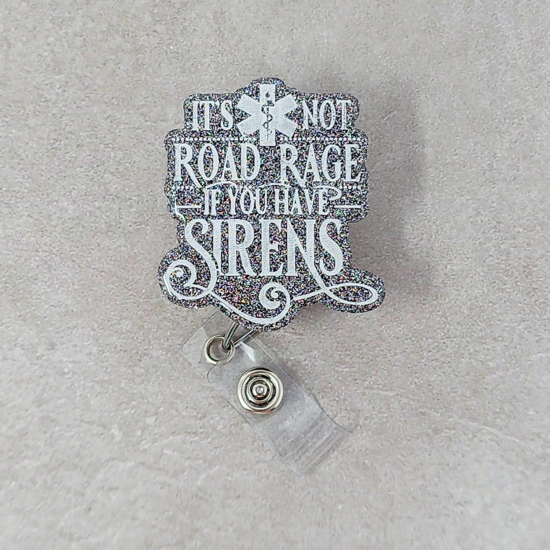 Paramedic Badge Reel Paramedic Badge Holder EMS Badge Reel - Etsy