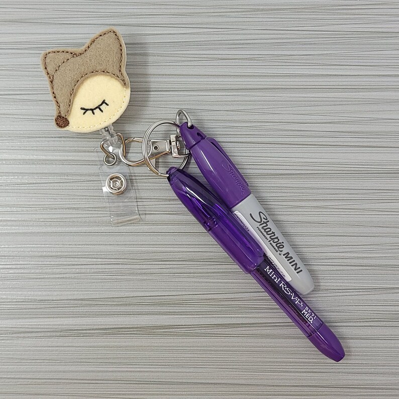 Pen and Sharpie ID Badge Reel Accessories Sharpie Mini for - Etsy