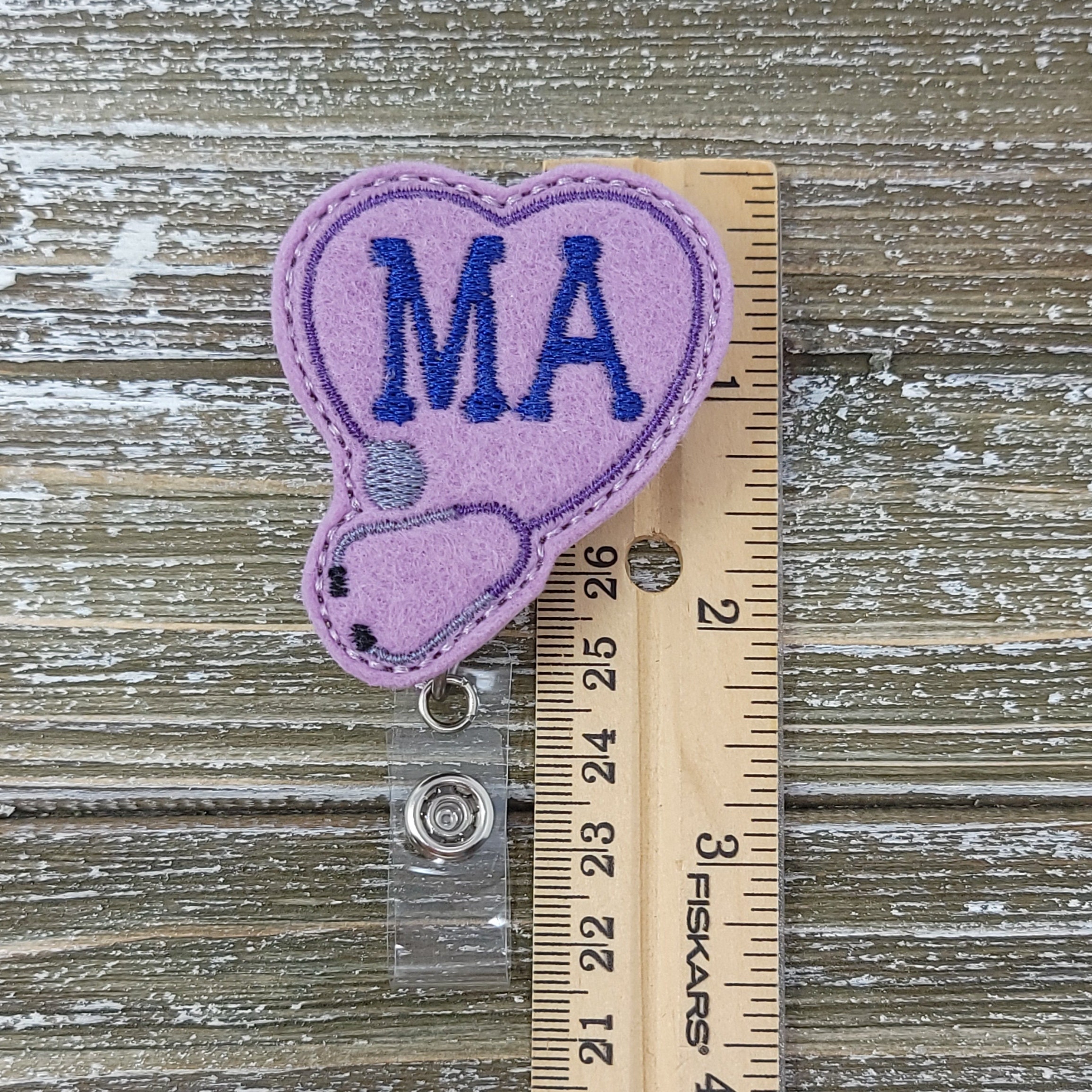 Lilac Felt Medical Assistant Badge Holder Medical Assistant - Etsy UK